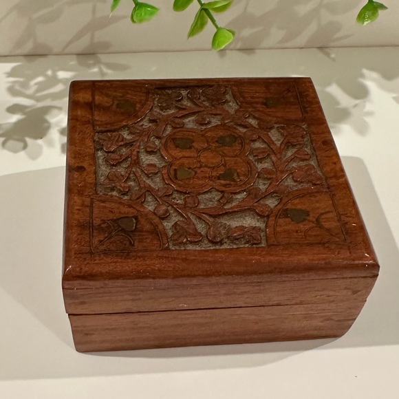 Accents | Beauty Ornate Hand Carved Wood Box | Poshmark